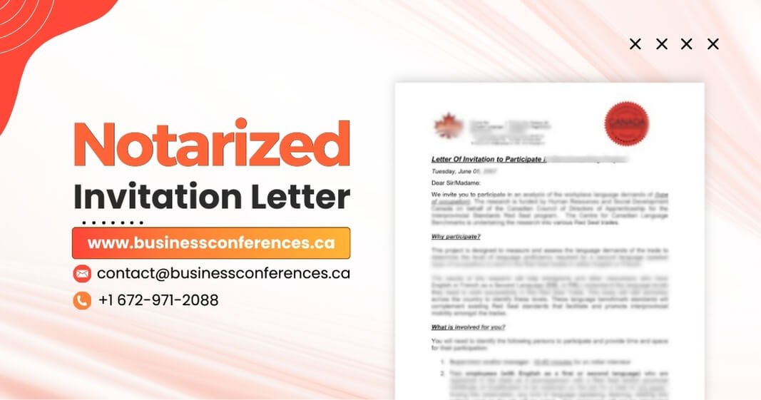 Notarized Invitation Letter